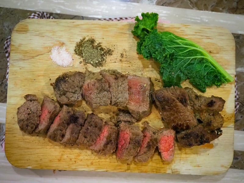 Attractive Beef Steak, Main Course during Dinner Time Stock Image ...