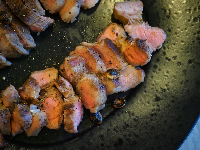 Attractive Beef Steak, Main Course during Dinner Time Stock Image ...