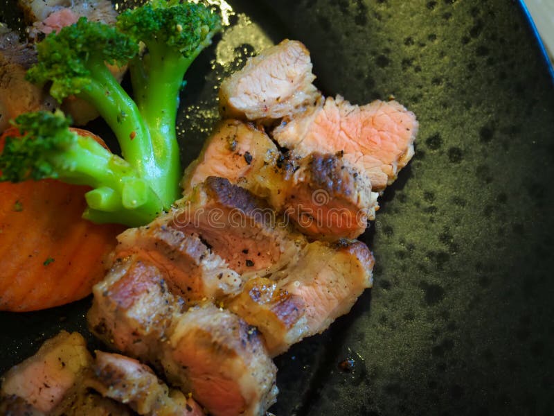 Attractive Beef Steak, Main Course during Dinner Time Stock Image ...