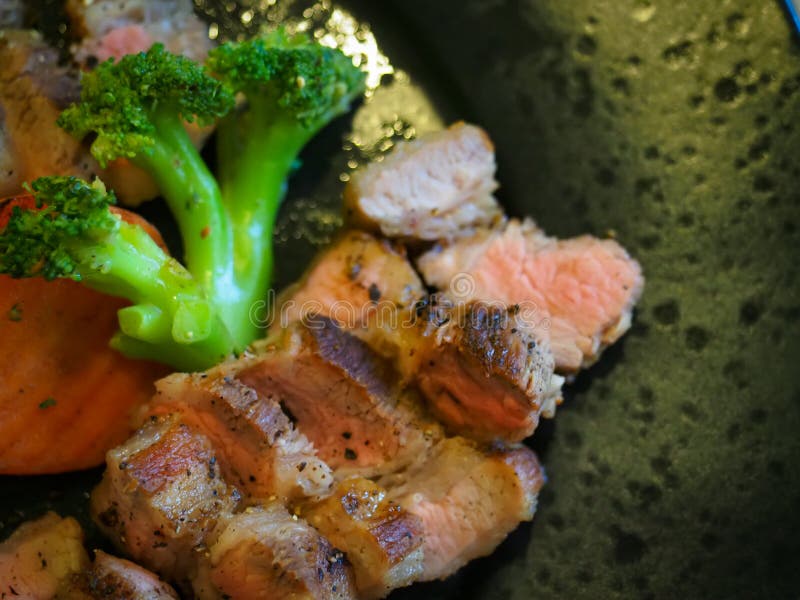 Attractive Beef Steak, Main Course during Dinner Time Stock Image ...