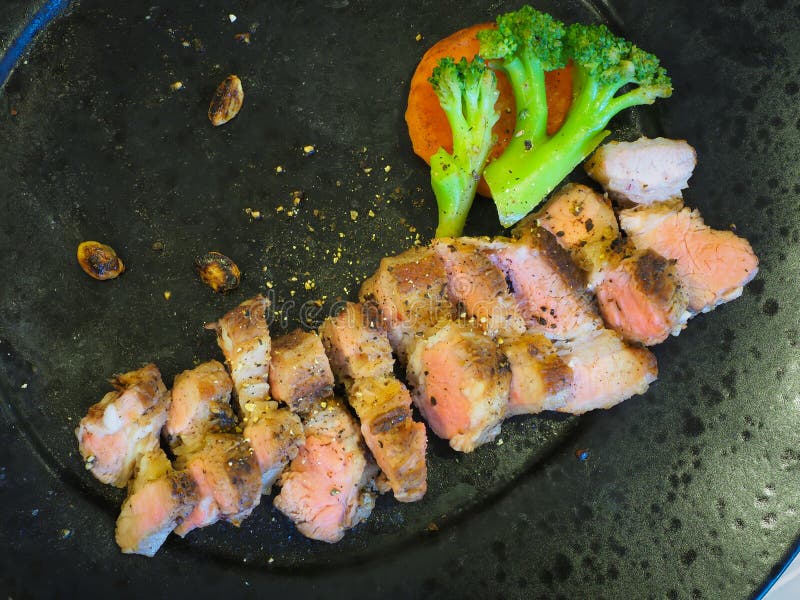 Attractive Beef Steak, Main Course during Dinner Time Stock Photo ...