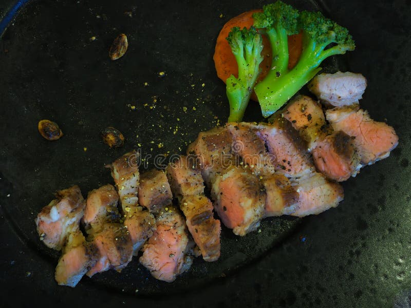 Attractive Beef Steak, Main Course during Dinner Time Stock Image ...