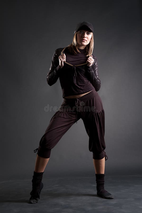 Attractive Svelte Blond Dancing Stock Photo - Image of lady ...