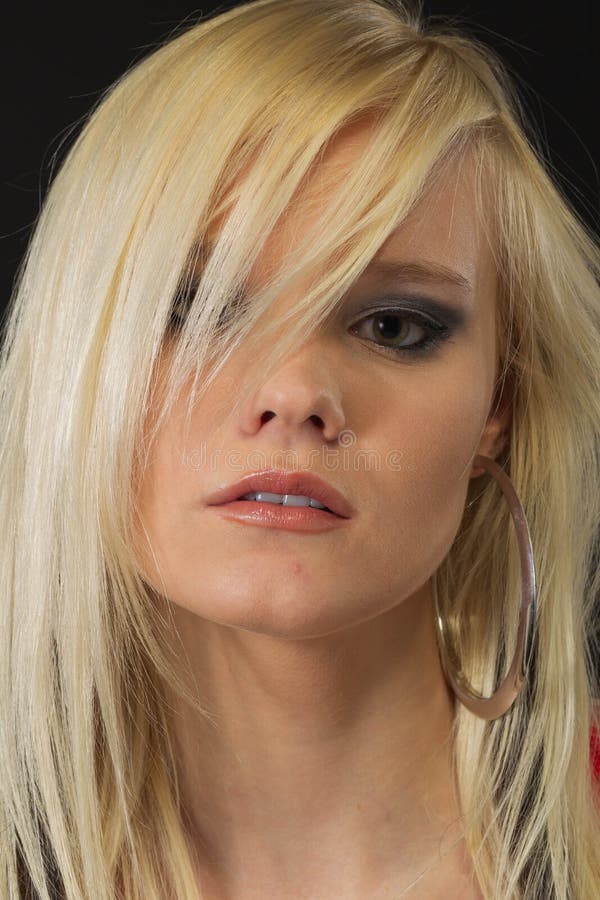 Blonde Figure Model in a Studio Environment Stock Image - Image of ...