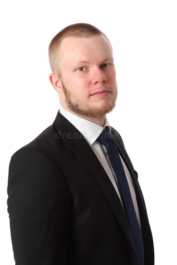 Attractive Businessman in Blue Tie Stock Photo - Image of comfortable ...
