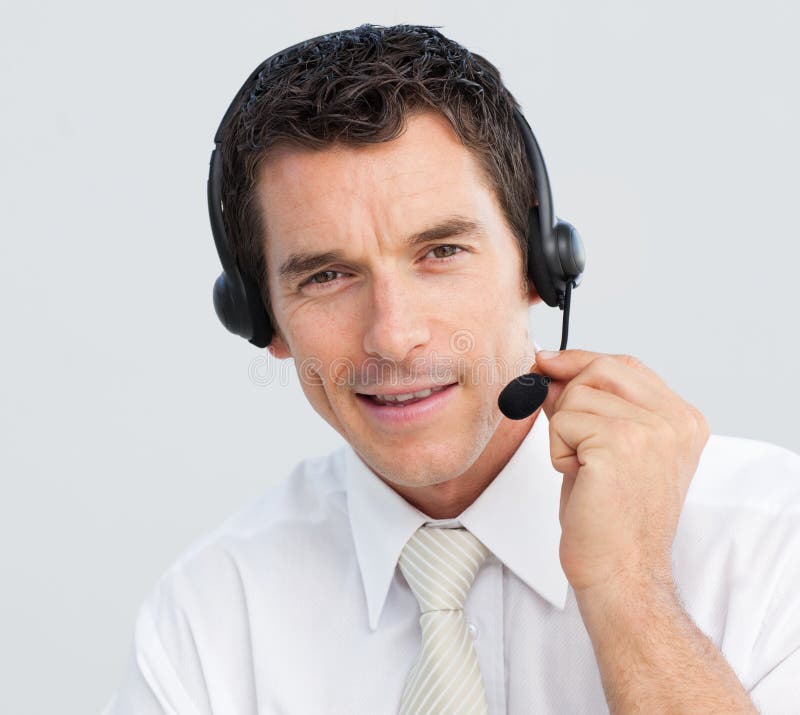 Customer Service Agents Working in a Call Center Stock Photo - Image of ...