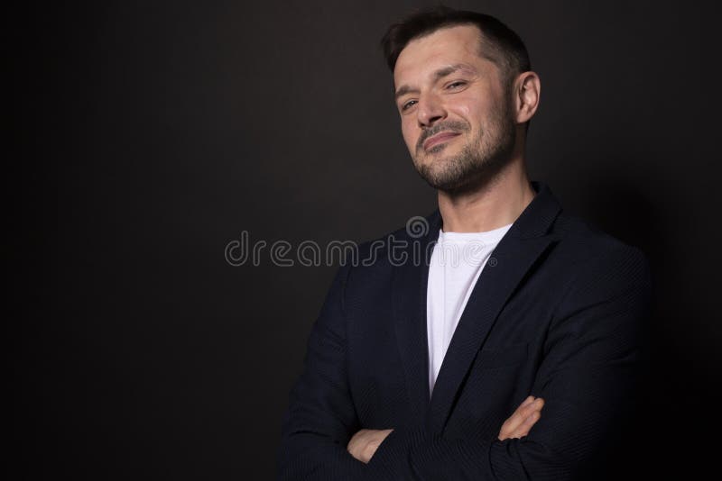 Happy Man Complacent Expression Stock Photos - Free & Royalty-Free ... Happy Man Complacent Expression Stock Photos - Free & Royalty-Free ...