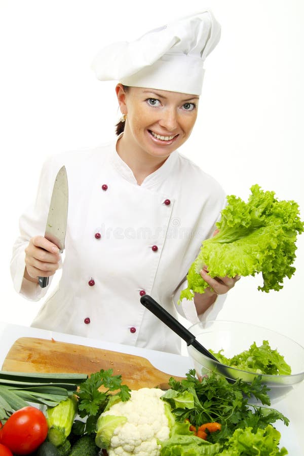 Attractive cook woman stock image. Image of culinary - 10922627