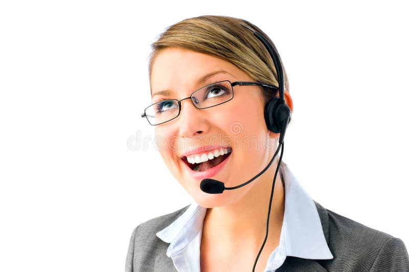 Attractive Customer Service Agent Stock Photo - Image of caucasian ...