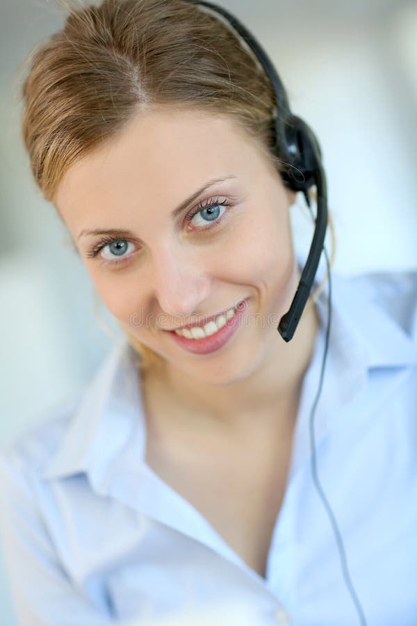 Attractive Customer Service Assistant Stock Image - Image of business ...