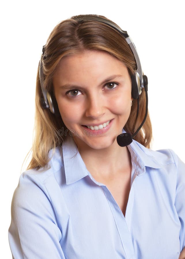 Attractive Customer Service Representative Stock Photo - Image of ...
