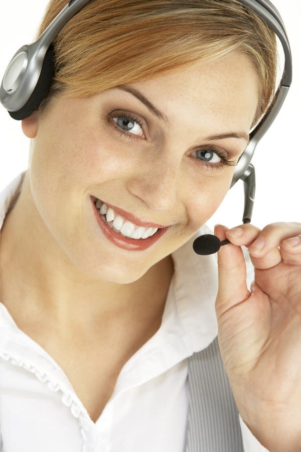 Attractive Customer Representa Stock Image - Image of attractive ...