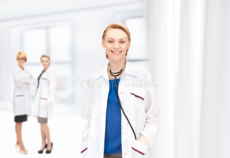 Attractive female doctor stock photo. Image of human - 36908590