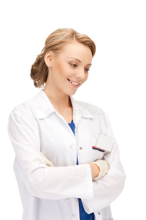 Attractive female doctor stock image. Image of expert - 40073659