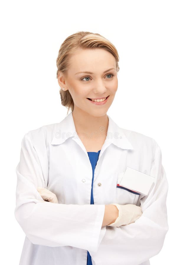 Attractive female doctor stock image. Image of doctor - 40073987
