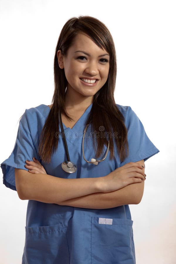 Attractive Filipino Nurse Doctor Stock Photo - Image of healthcare ...