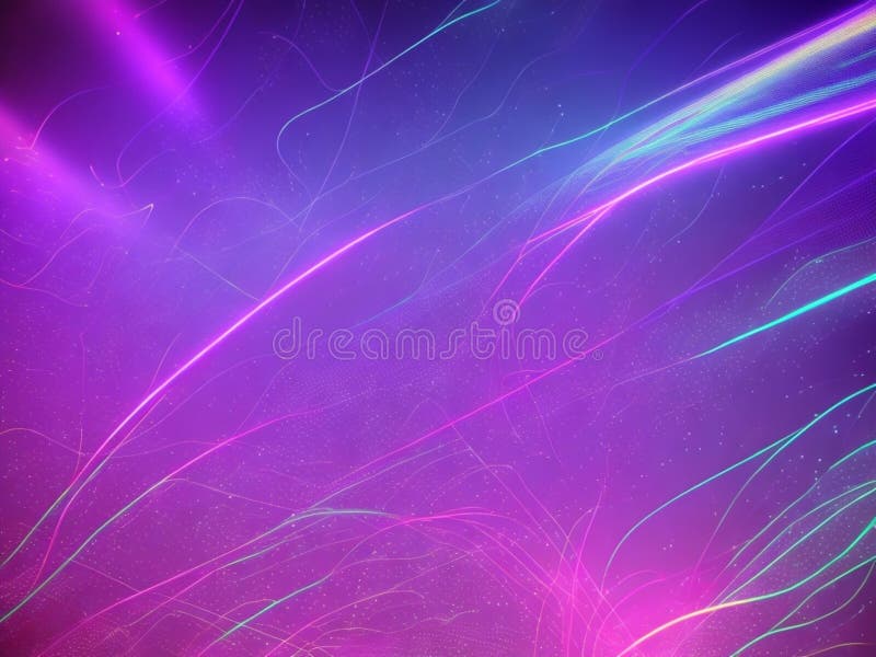 Attractive and Futuristic Violet Blue Neon Light, Data Transfer Concept ...