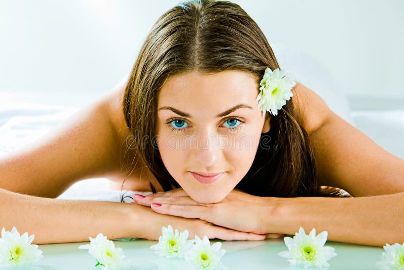 Spa Girl Stock Image Image Of Beautiful Emotions Candid 14907379