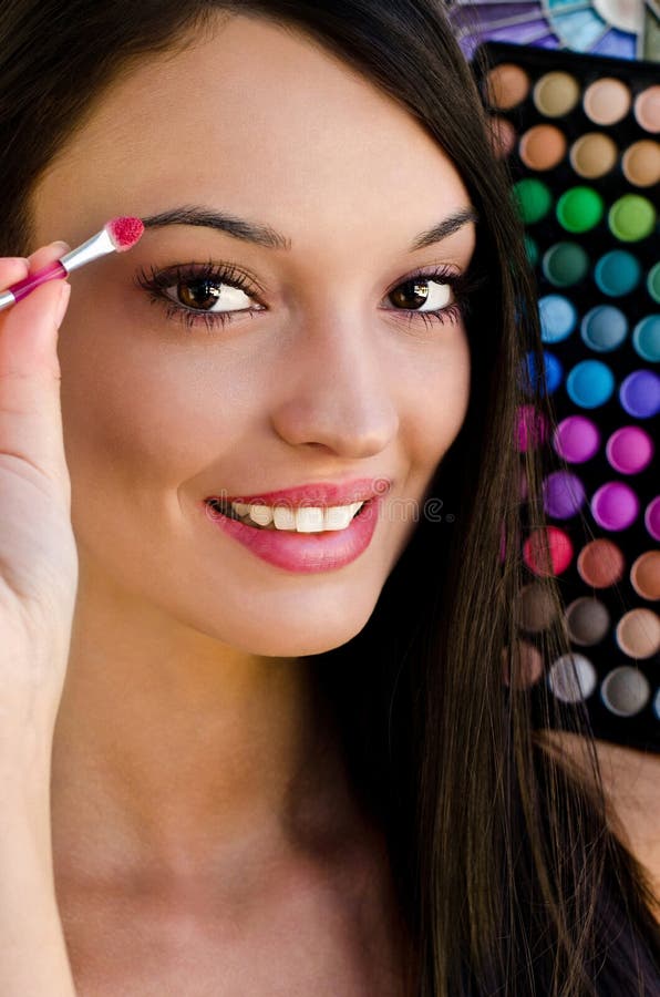 Make-up artist stock photo. Image of eyeshadow, beautician - 24557564