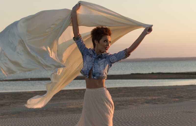 Model posing at sunset stock photo. Image of model, female - 29712364