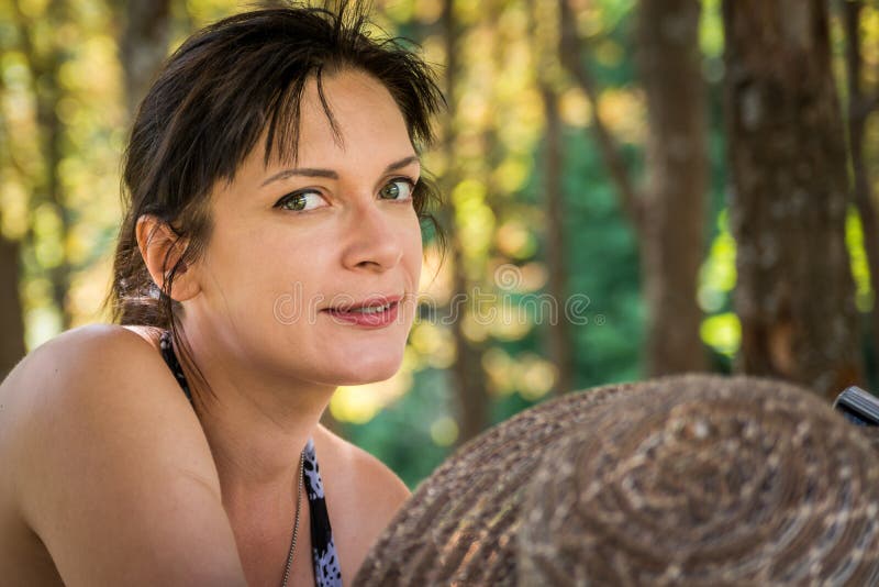 Attractive girl portrait stock image. Image of expression - 43536639