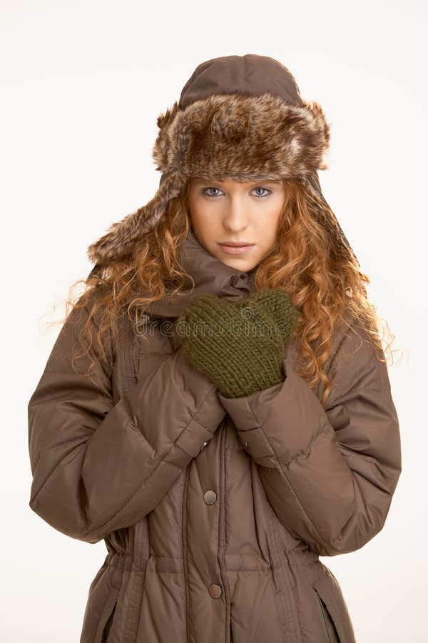 Attractive Girl in Winter Clothes Stock Photo - Image of girl, blonde ...