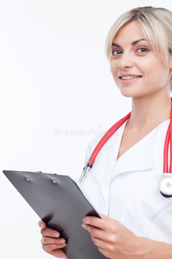 Attractive Healthy General Practitioner is Doing Stock Photo - Image of ...