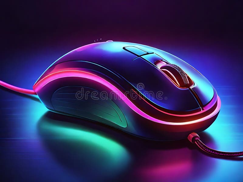 Attractive Illustration Computer Mouse. Stock Illustration ...