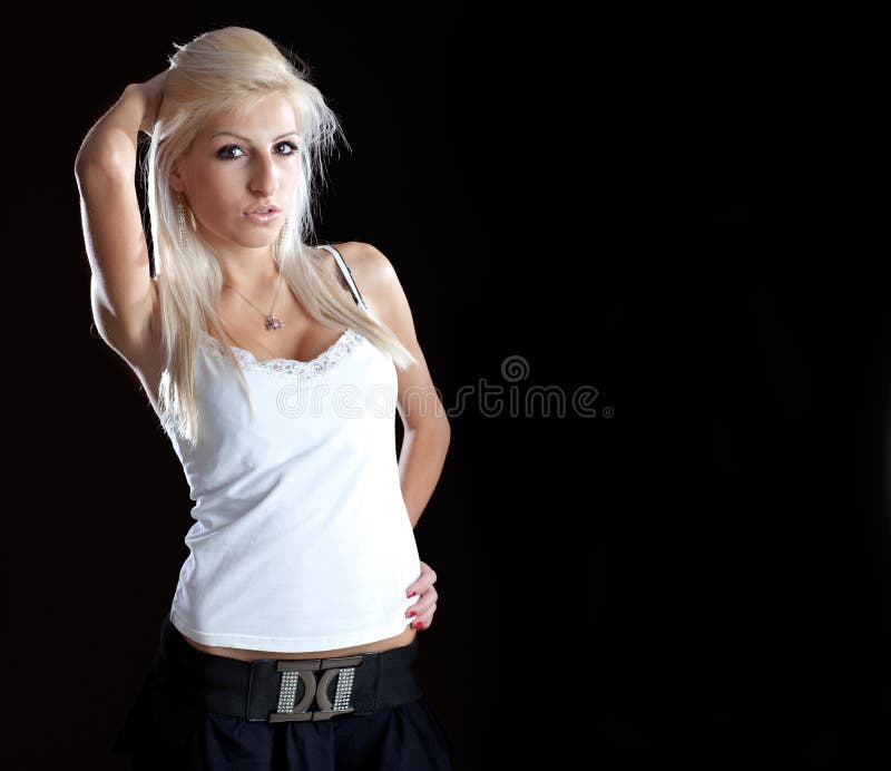 Attractive lady stock photo. Image of fashion, hair, model - 12093542