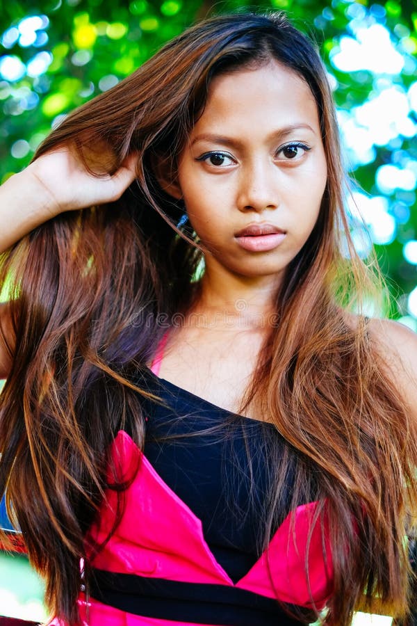 Attractive Look of Young Beautiful Asian Girl Stock Image - Image of ...