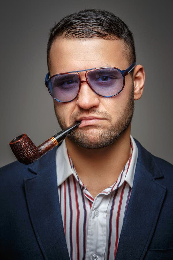 Young Man Smoking Cigarette Stock Photo - Image of lifestyle, addiction ...