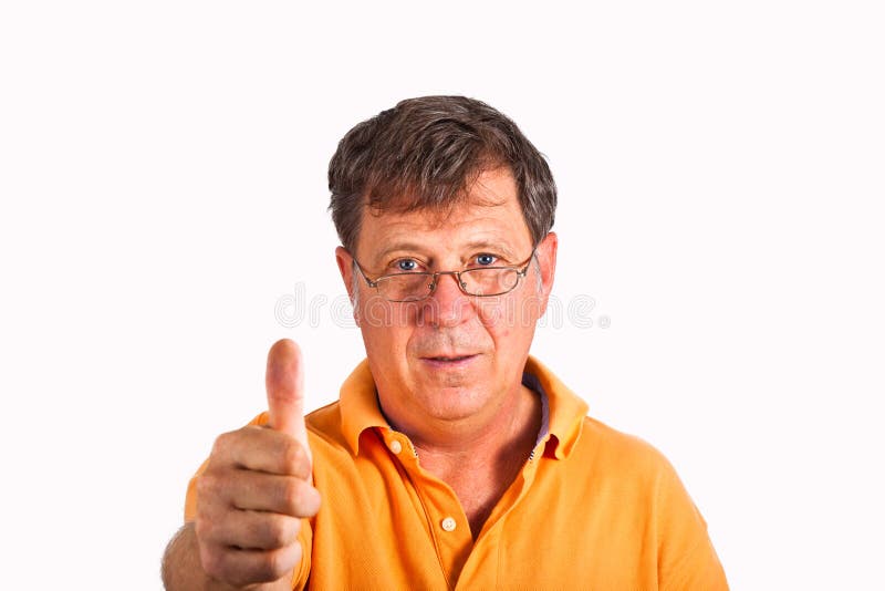 Attractive Man Giving Finger Sign Stock Image - Image of gesture ...
