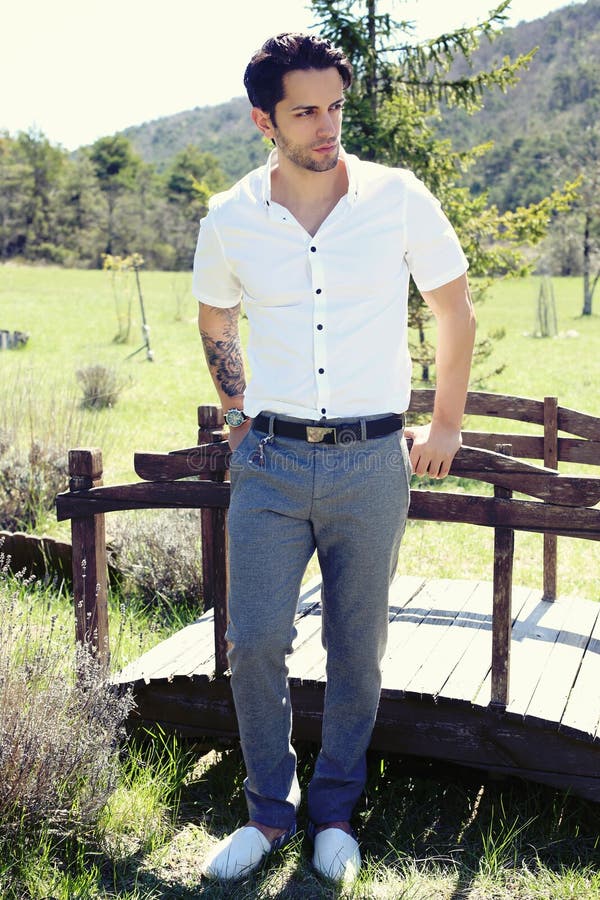 Attractive Man with a Preppy Style Stock Image - Image of look ...