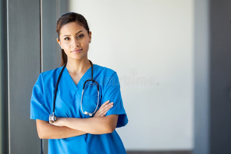 Attractive medical intern stock photo. Image of portrait - 27013500