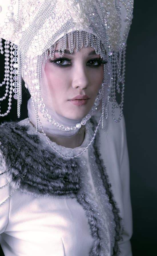 Attractive Model in Exclusive Design Clothes Stock Photo - Image of ...