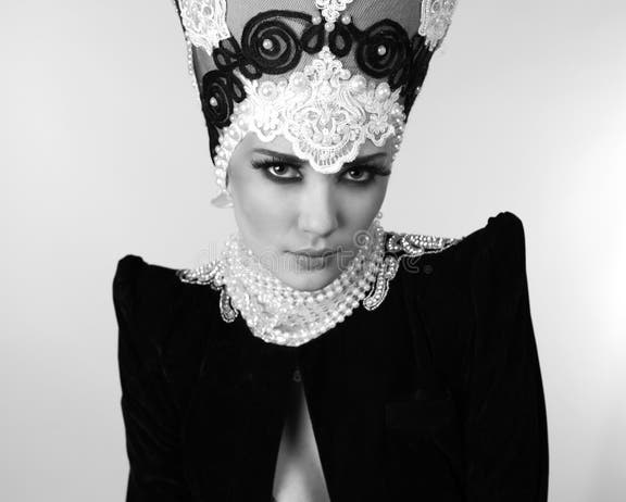 Attractive Model in Exclusive Design Clothes Stock Image - Image of ...