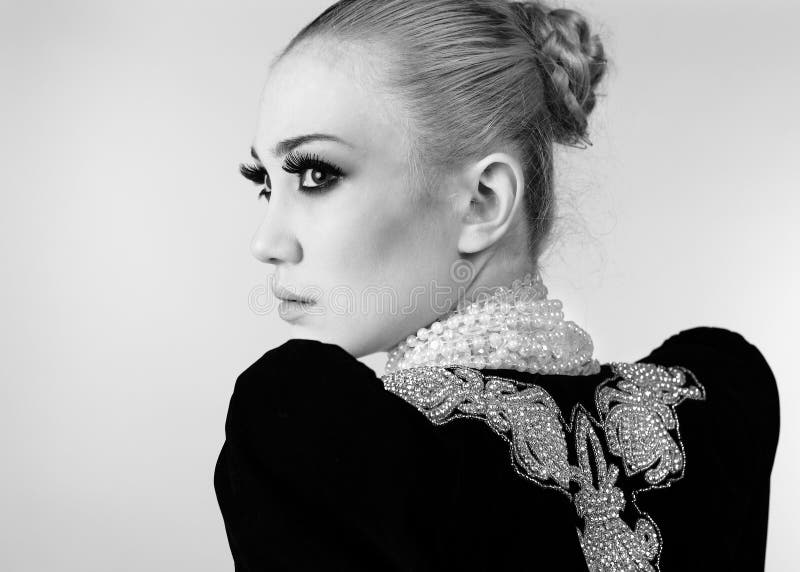 Attractive Model in Exclusive Design Clothes Stock Photo - Image of ...