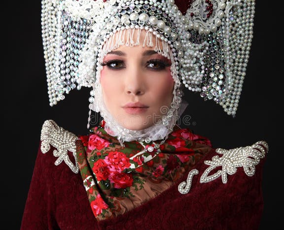 Attractive Model in Exclusive Design Clothes Stock Photo - Image of ...