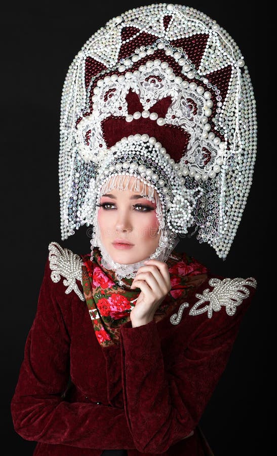 Attractive Model in Exclusive Design Clothes Stock Photo - Image of ...