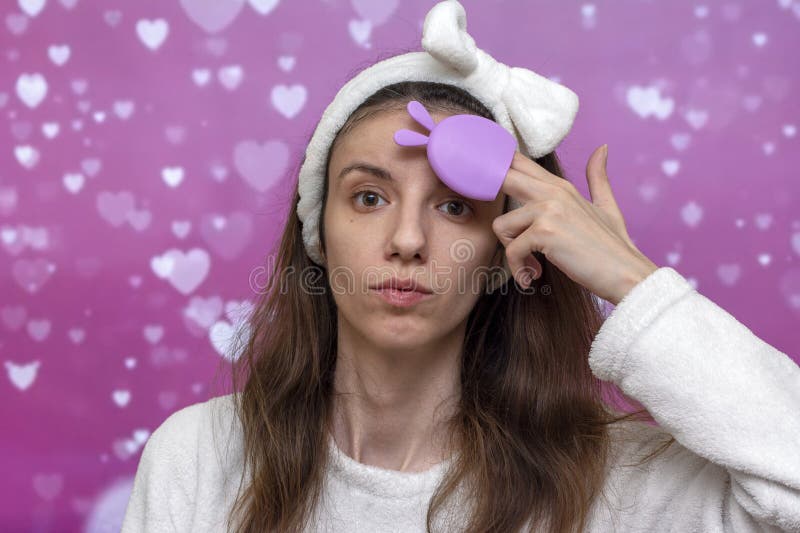 Silicon face scrub stock photo. Image of cleansing, girl - 272913798