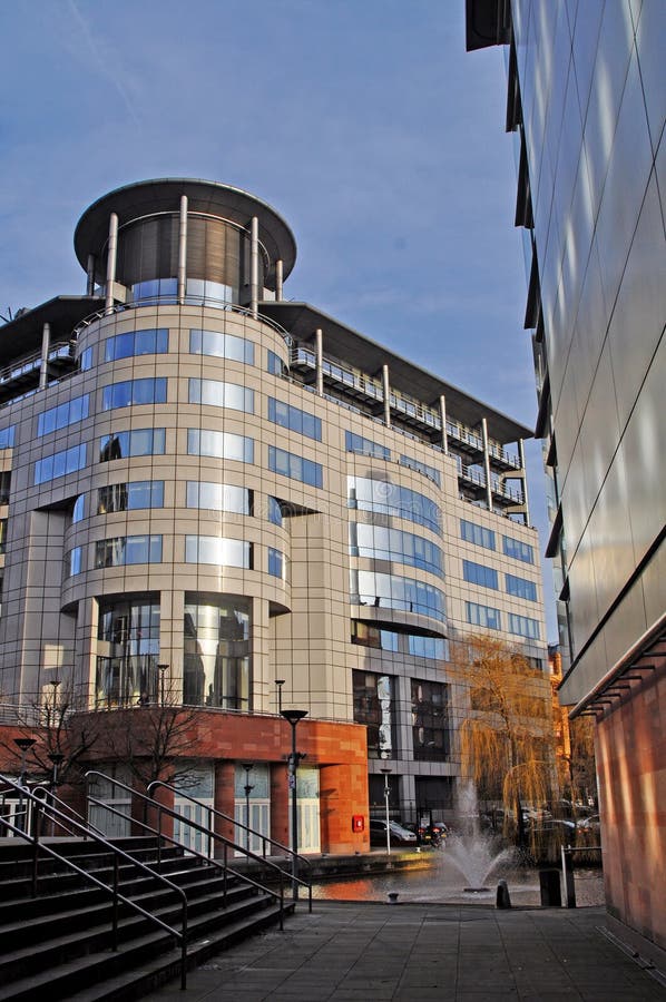 Attractive Modern Building in the UK Stock Photo - Image of manchester ...