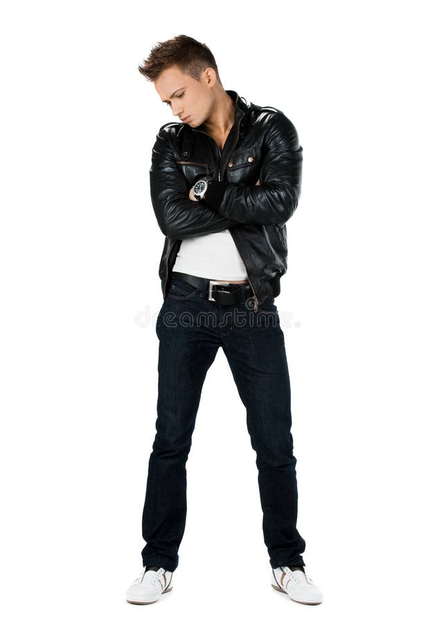 Attractive modern man stock photo. Image of fashionable - 15542816