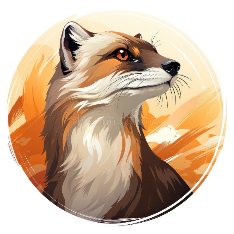 Attractive Mongoose Logo Design AI Generated Stock Illustration ...