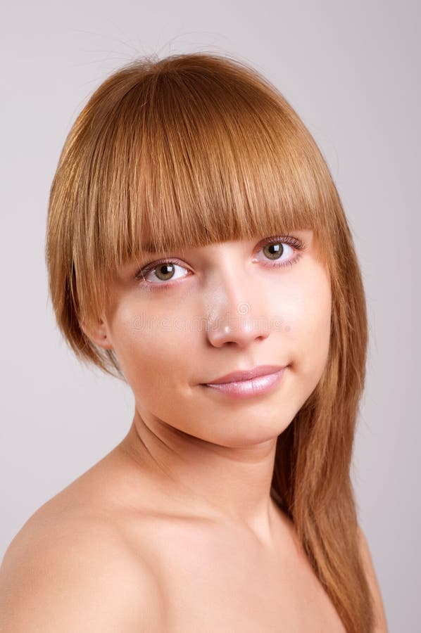 Attractive Natural Woman Face Stock Photo - Image of cute, complexion ...