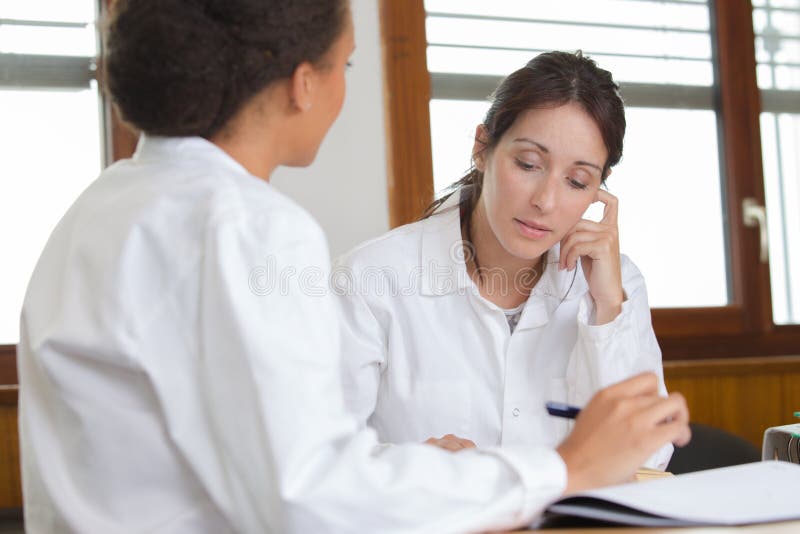 Attractive Phd Students Scientists in Chemical Laboratory Stock Photo ...