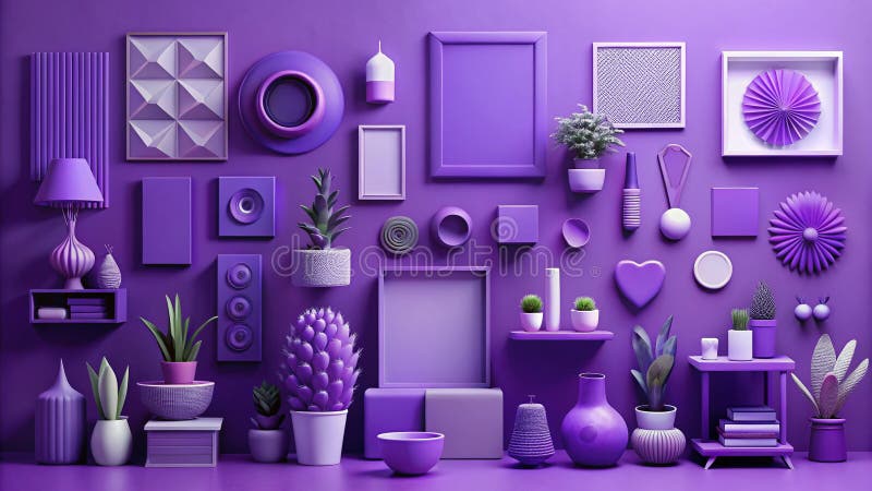 Attractive Purple Clipart Elements for Design Projects LeftAligned ...