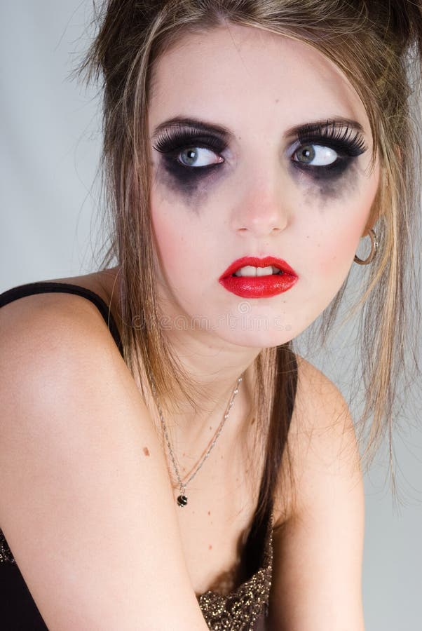 Attractive sad woman stock photo. Image of shadows, crying - 24249928