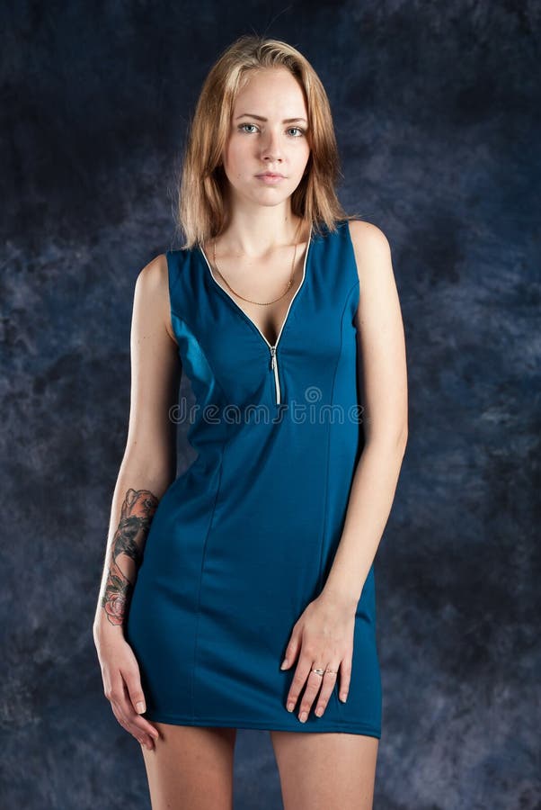 Attractive Slender Girl and Her Grace Stock Image - Image of portrait ...