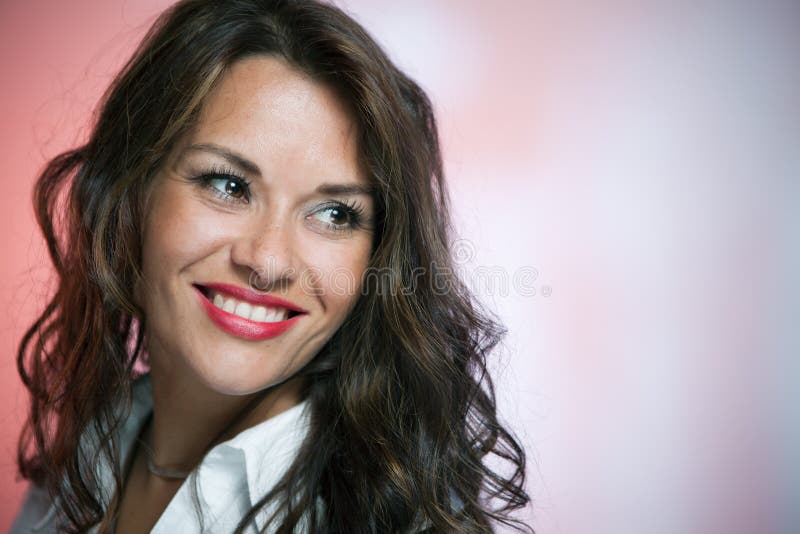 Attractive smiling woman stock photo. Image of girl, laughing - 42825276