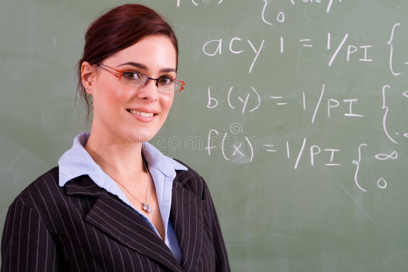 Attractive teacher stock photo. Image of closeup, cheerful - 9707192